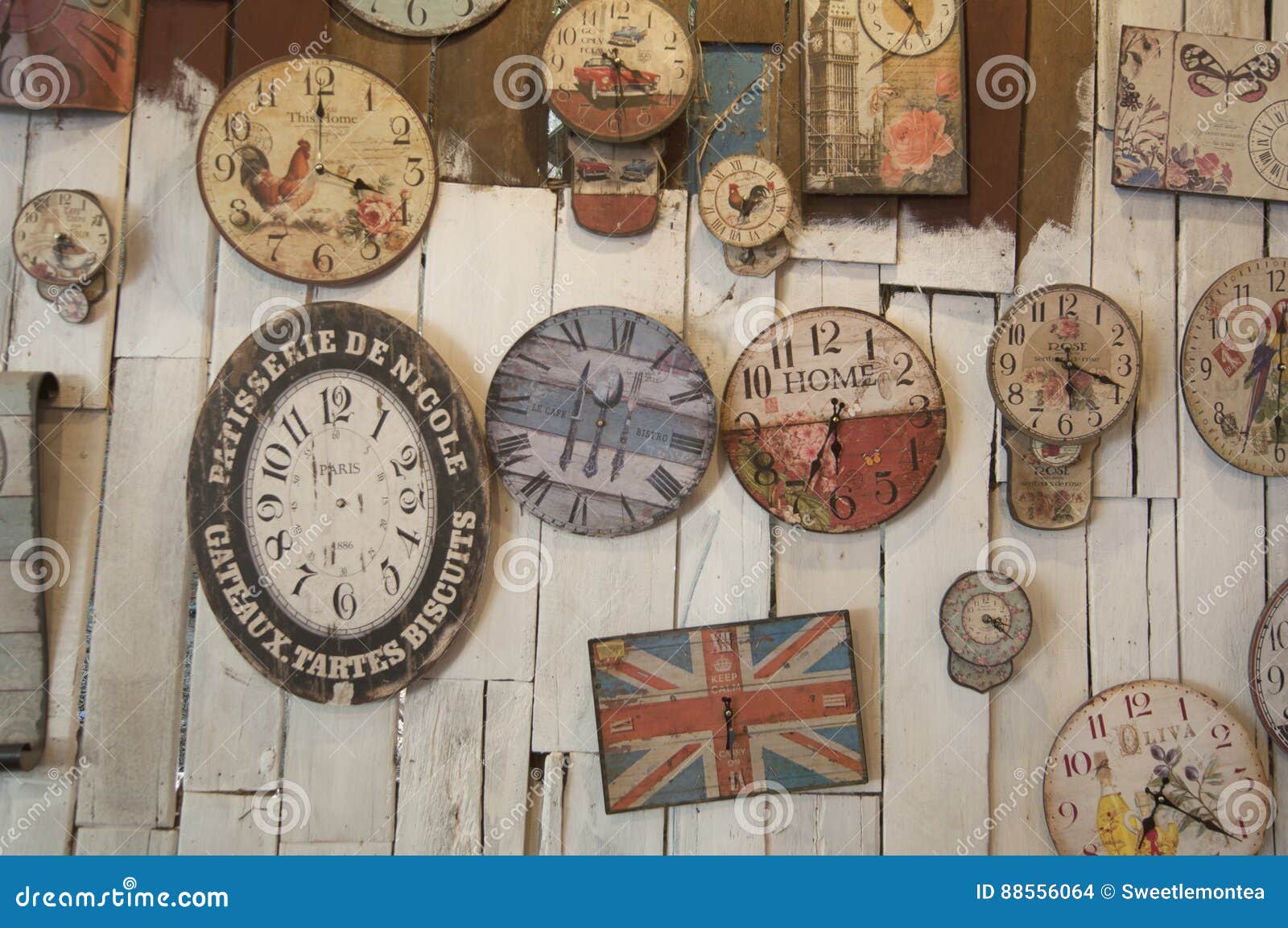 The walls and watches. stock photo. Image of doodle, wall - 88556064