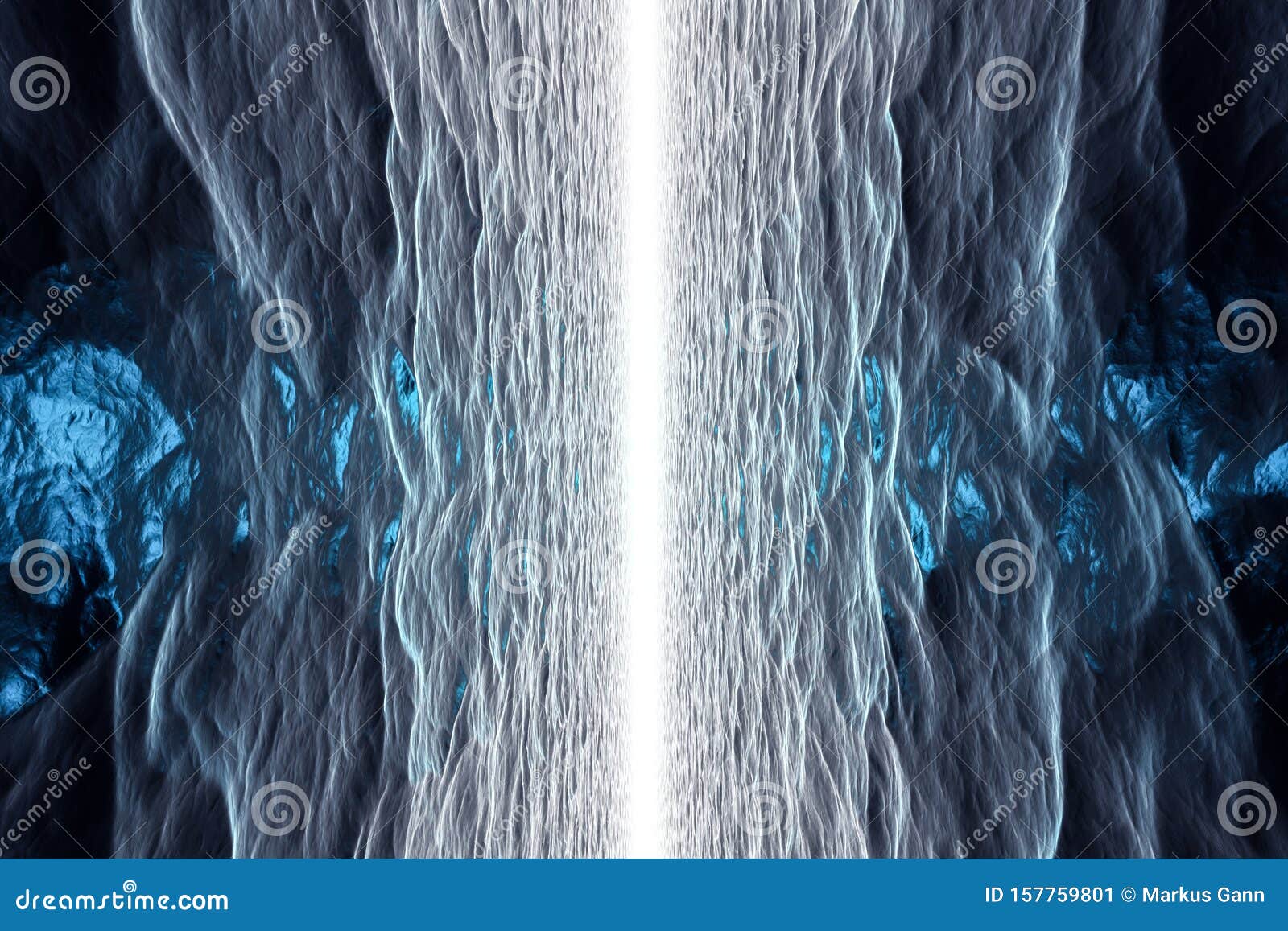 Walls of Water Background Texture Stock Illustration - Illustration of ...