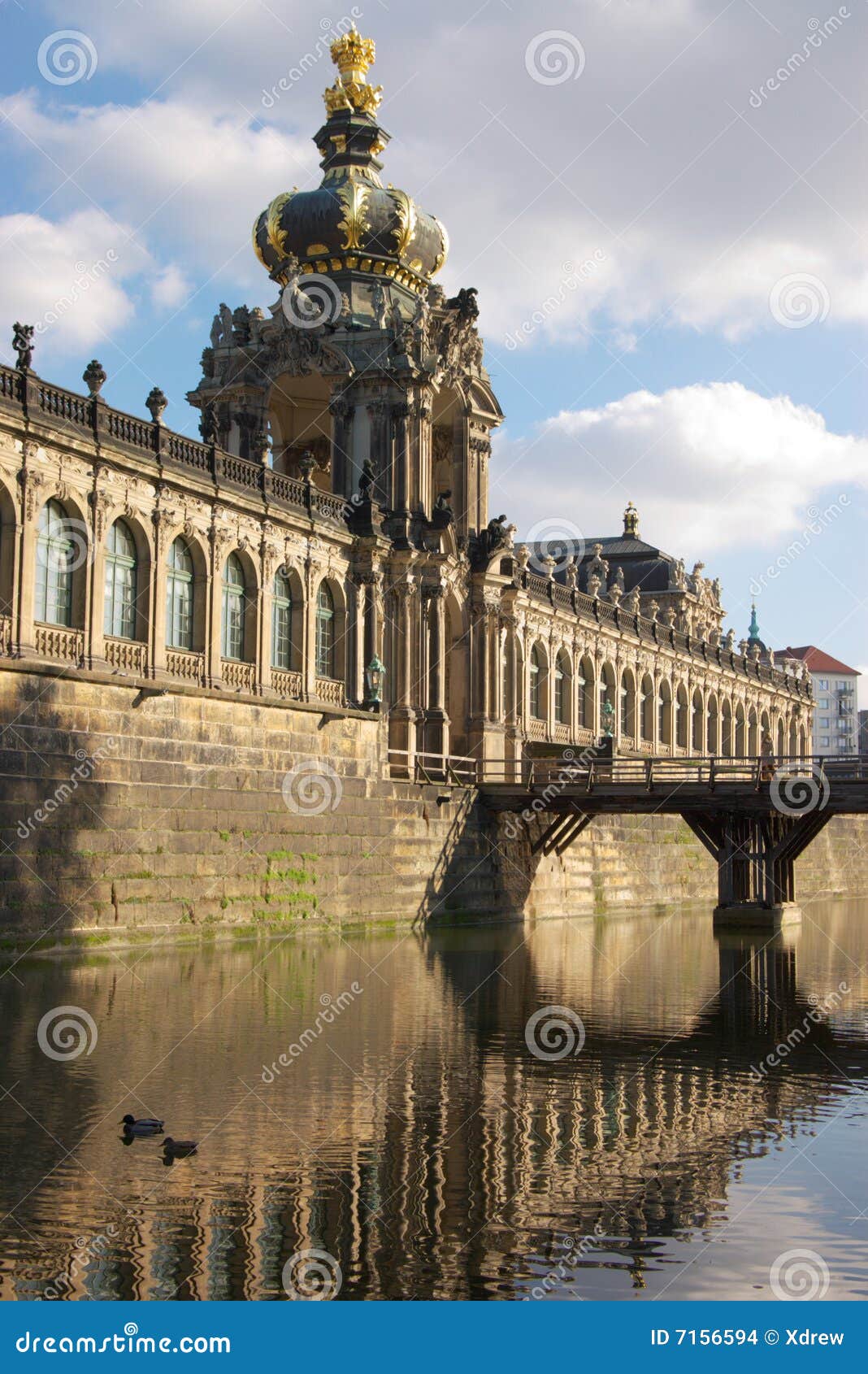 Walls Zwinger Palace in Dresden Stock Photo - Image of sculpture ...