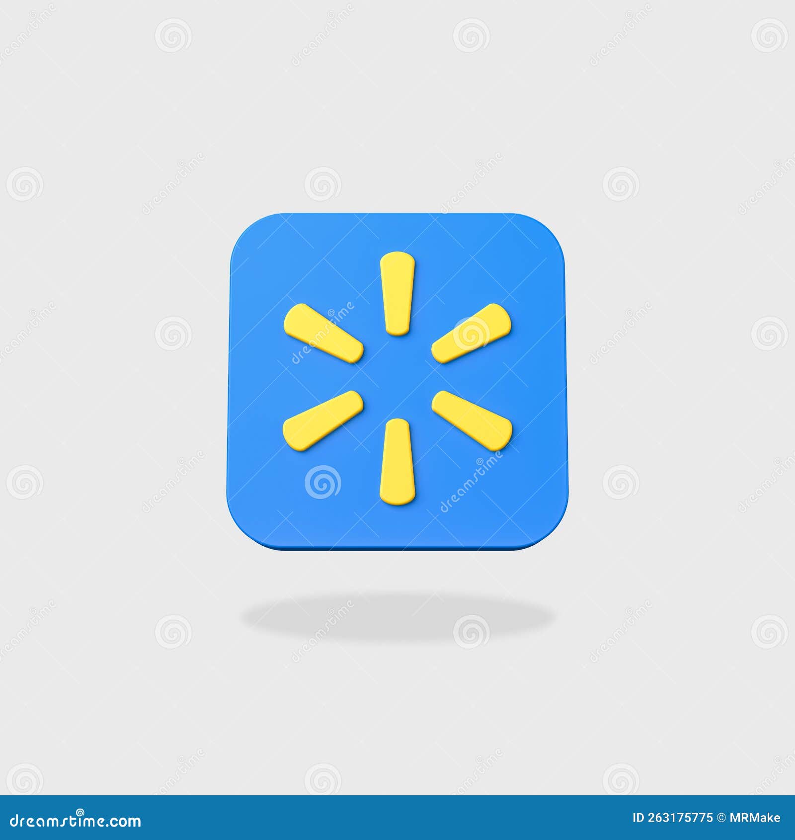 Walmart App Icon Spotlighted On Black Background Editorial Photo ...