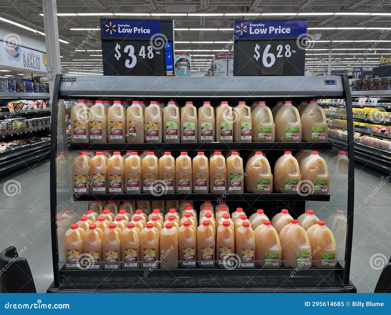 Walmart Grocery Store Mayer Bros Apple Cider Display and Prices ...