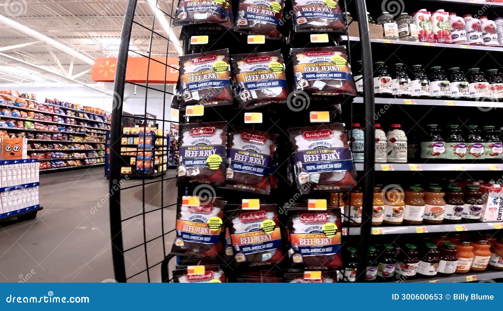 Walmart Interior Beef Jerky Display Rack Editorial Stock Photo - Image ...