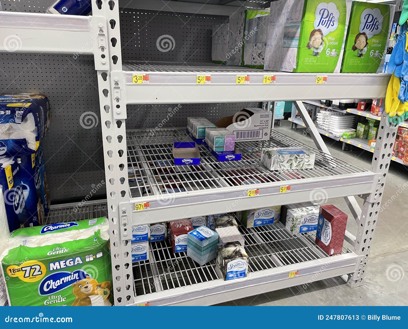 Walmart Retail Store Interior Empty Section Editorial Stock Photo ...