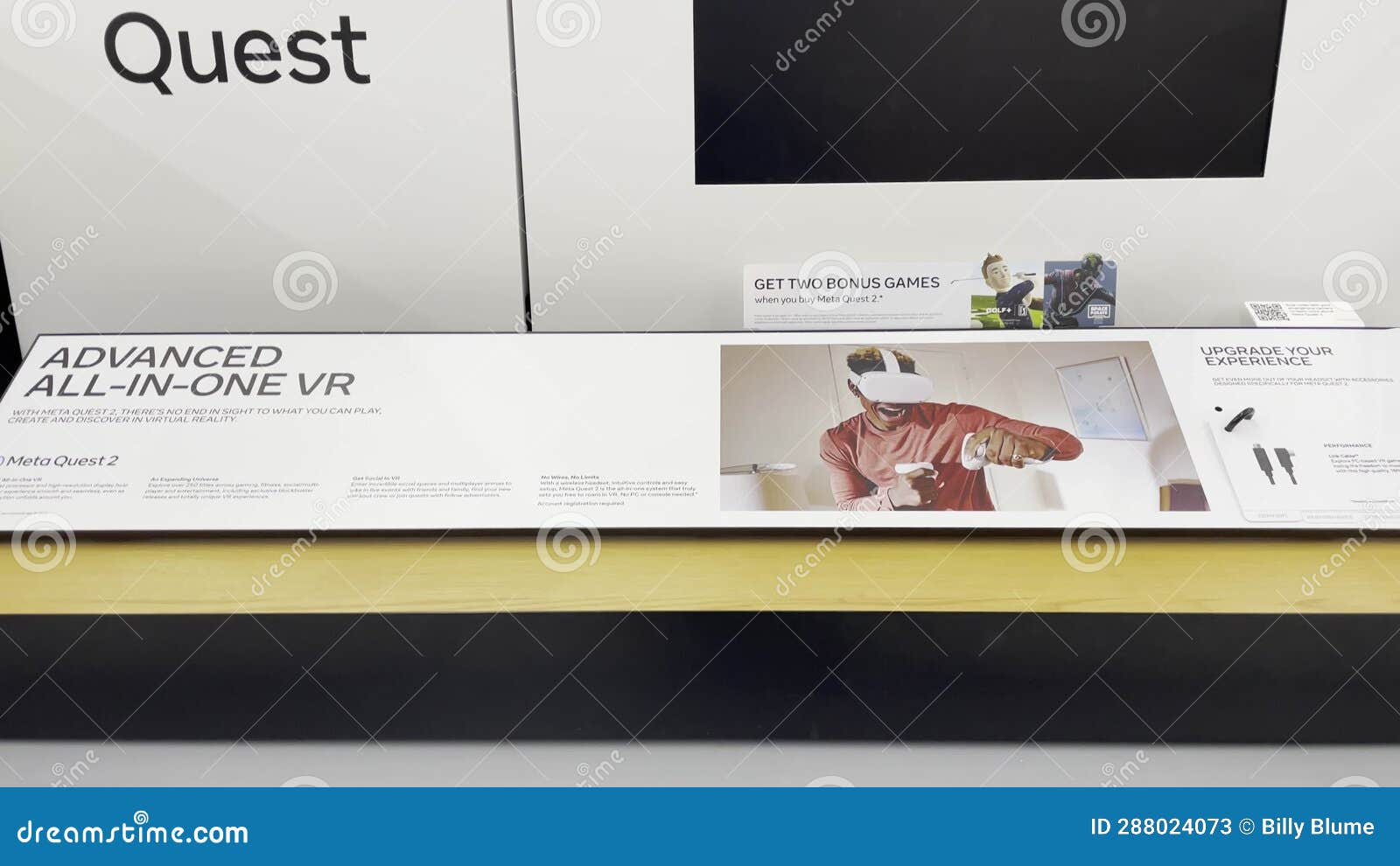 Walmart Retail Store Interior Meta Oculus Game VR Headset Display Stock ...