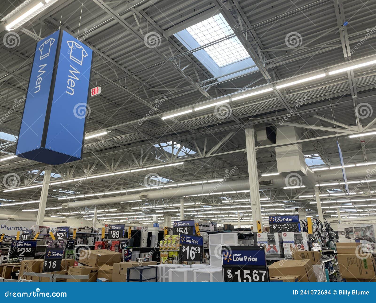Walmart Supercenter Interior Ceiling Sky Light Editorial Stock Image ...