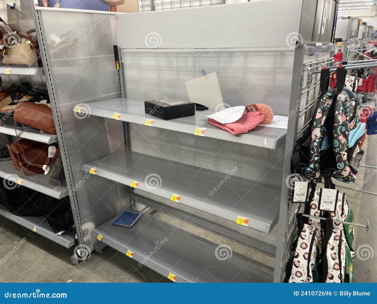 Walmart Supercenter Interior Empty Display Editorial Photo - Image of ...