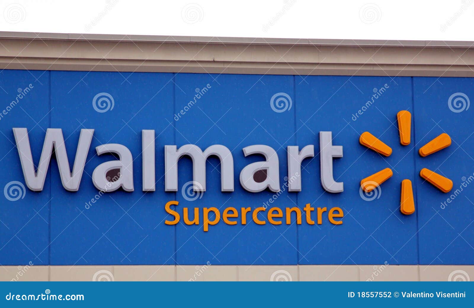 Walmart Supercentre editorial photography. Image of plaza - 18557552
