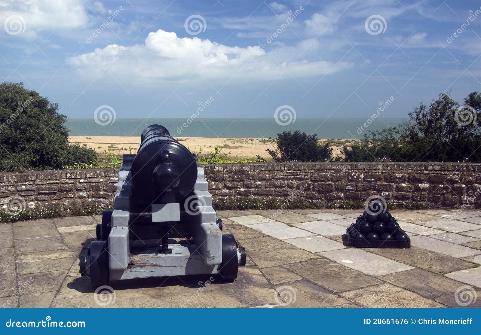 Walmer Castle Battlement. stock photo. Image of england - 20661676