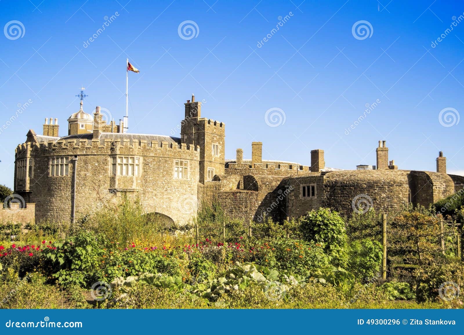 Walmer castle stock photo. Image of outdoor, attraction - 49300296