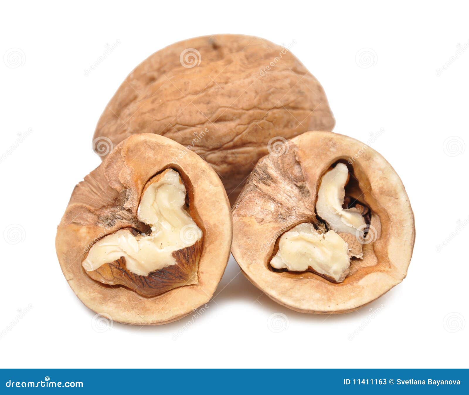 Walnut stock image. Image of nutshell, natural, open - 11411163