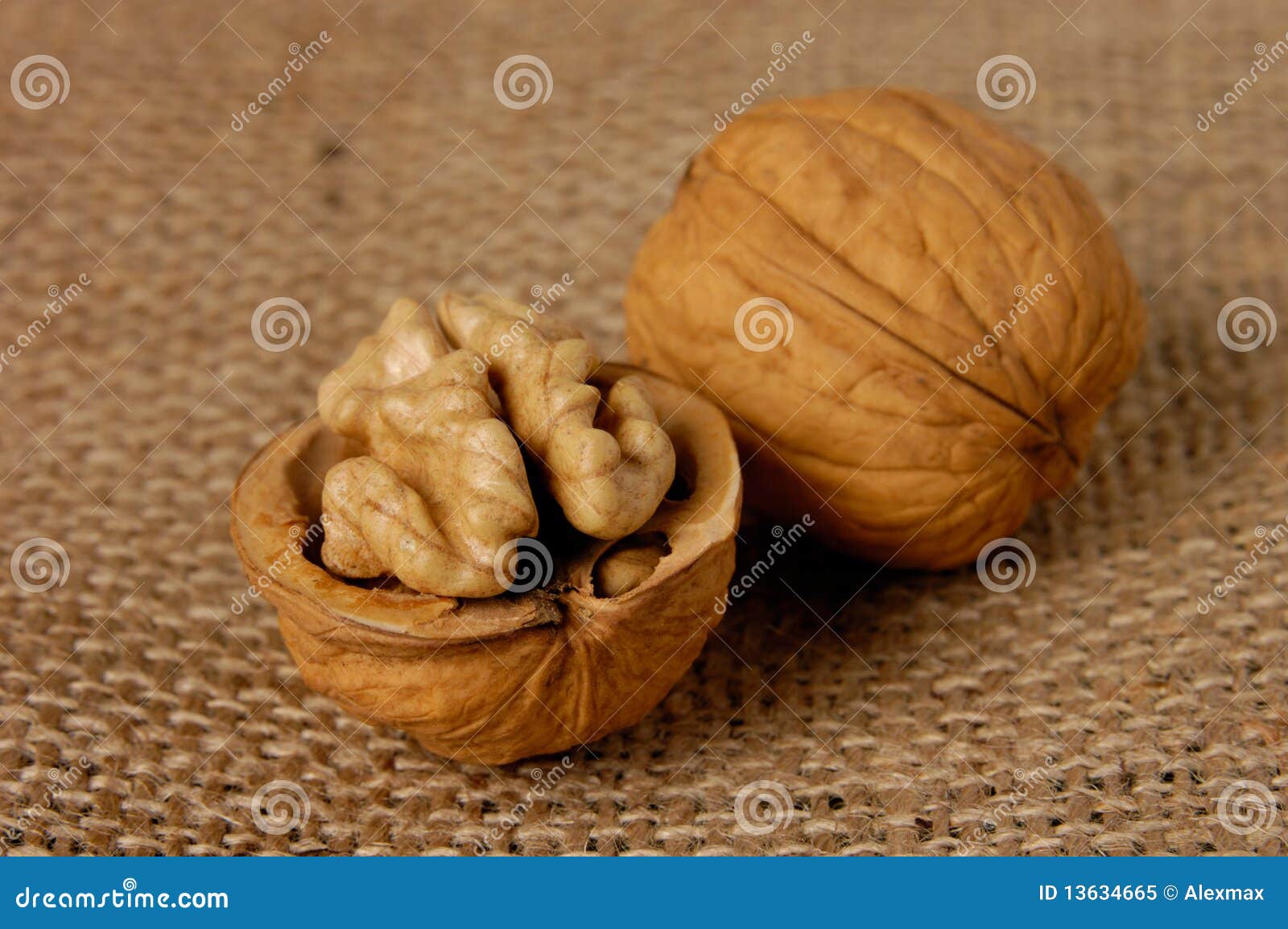 Walnut stock image. Image of yellow, walnut, macro, shelled - 13634665