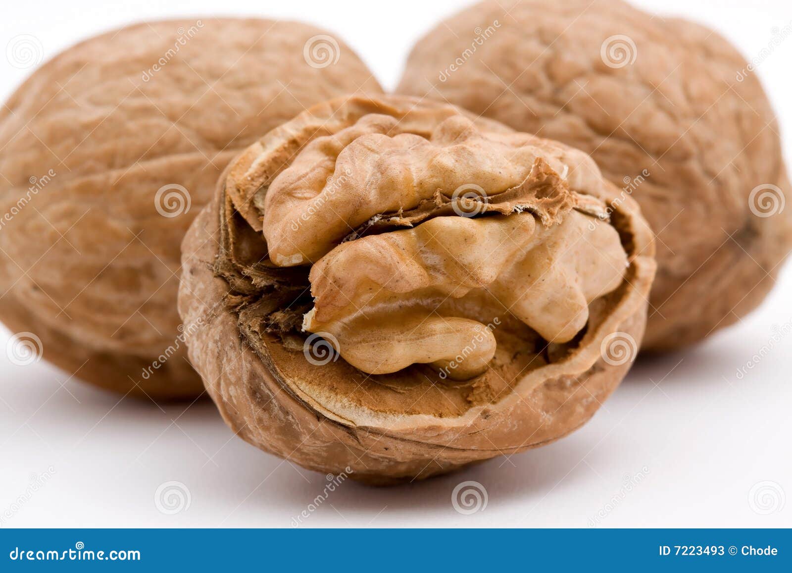 Walnut stock image. Image of nuts, isolated, nutty, nutrition - 7223493
