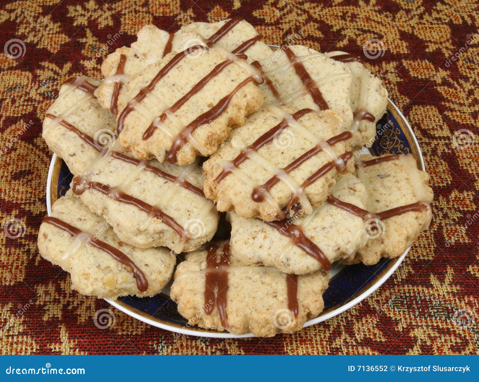 Walnut biscuits stock photo. Image of bakery, served, walnut - 7136552