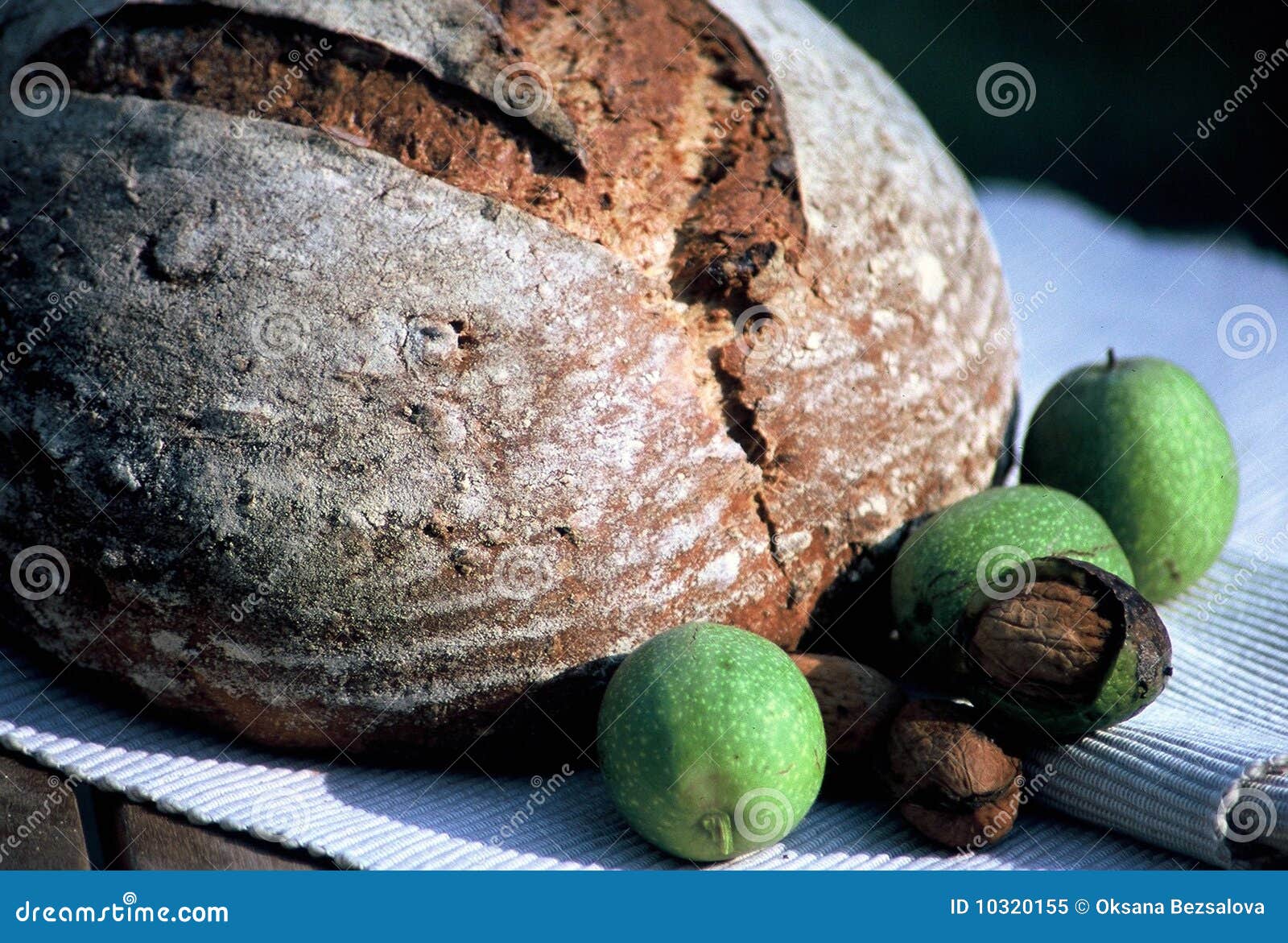 Walnut bread stock image. Image of food, crust, dark - 10320155