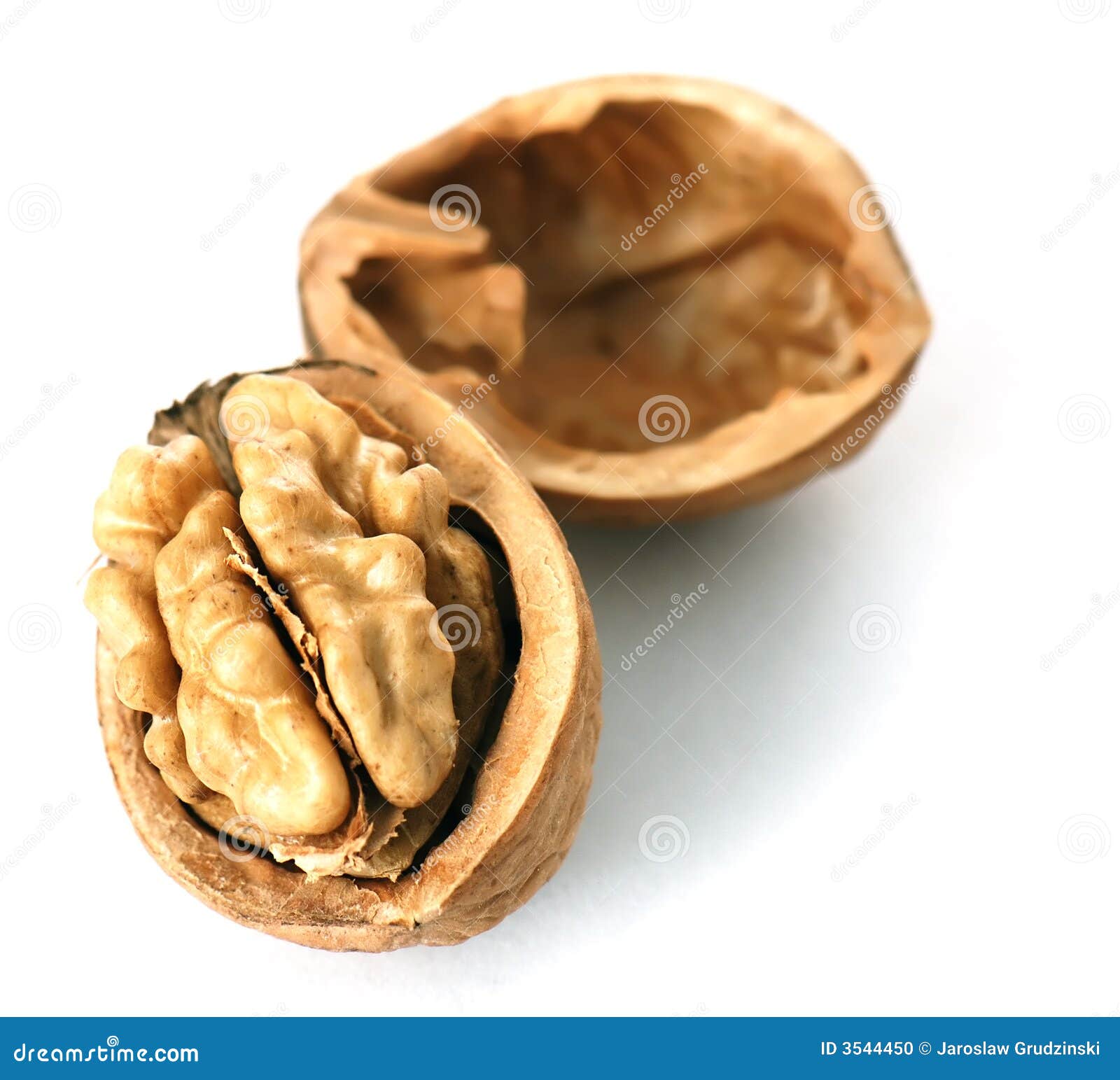 Walnut in closeup stock photo. Image of healthy, shaped - 3544450