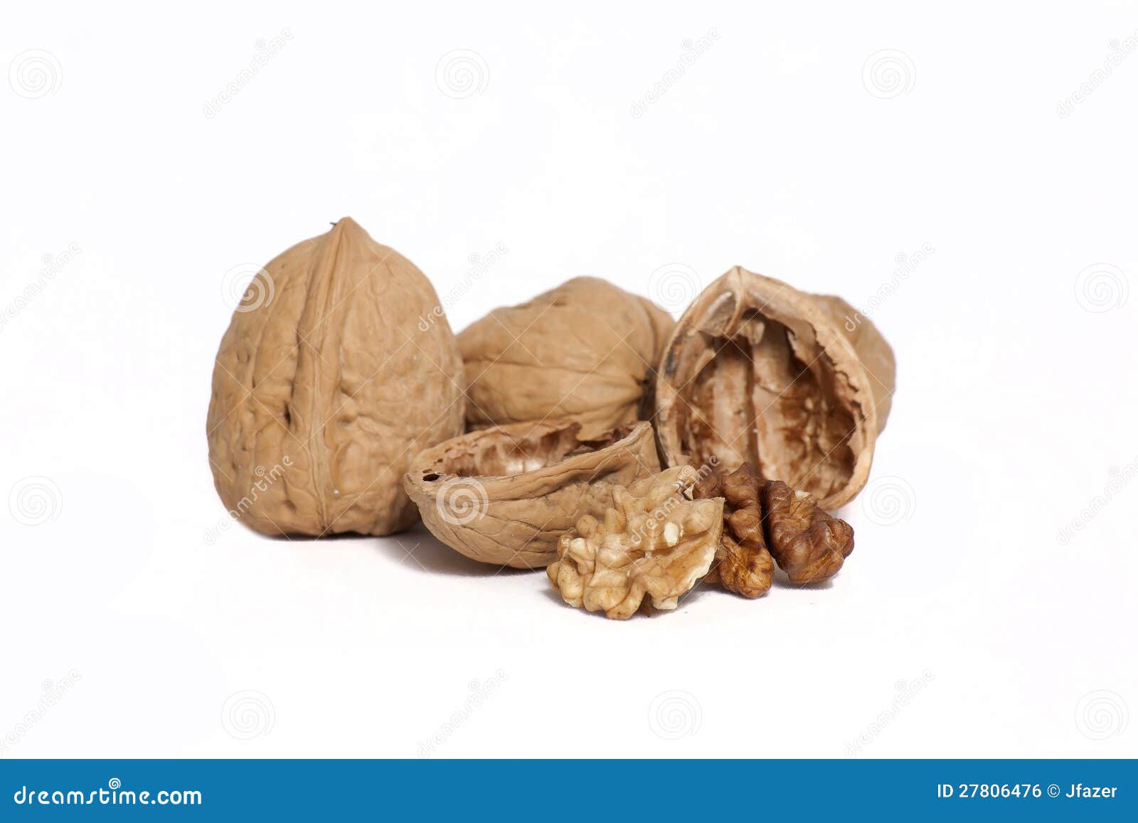 Walnut and cracked walnut stock photo. Image of closeup - 27806476