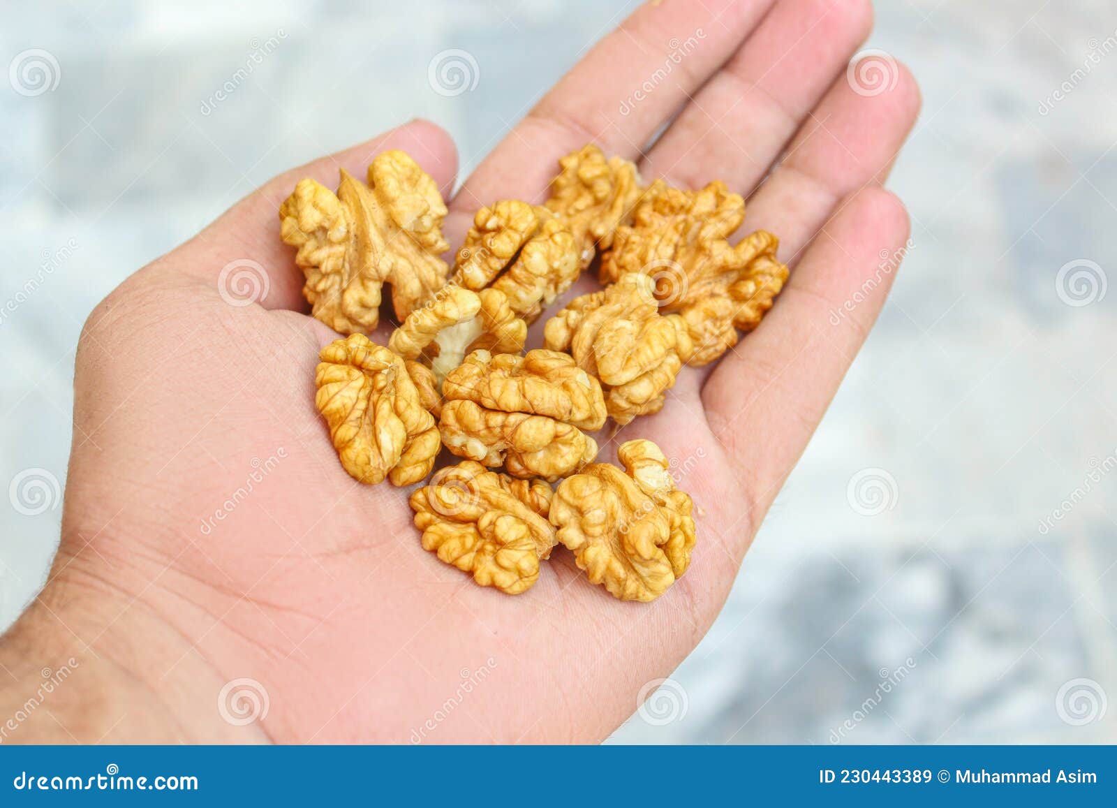 Walnut Dry Fruit Close Up on White Background Stock Image - Image of ...