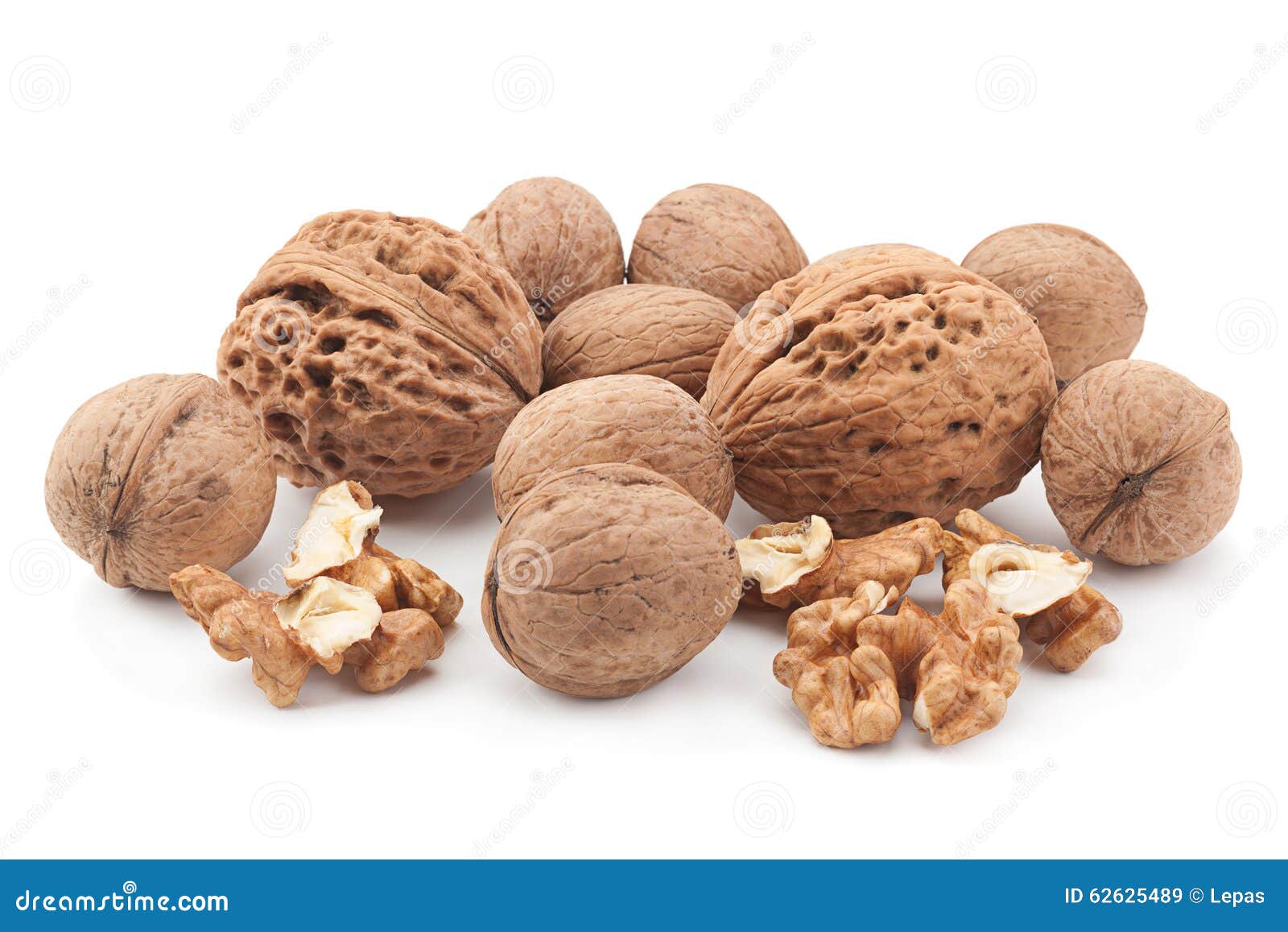 Walnut fruit on white stock image. Image of pile, fruit - 62625489