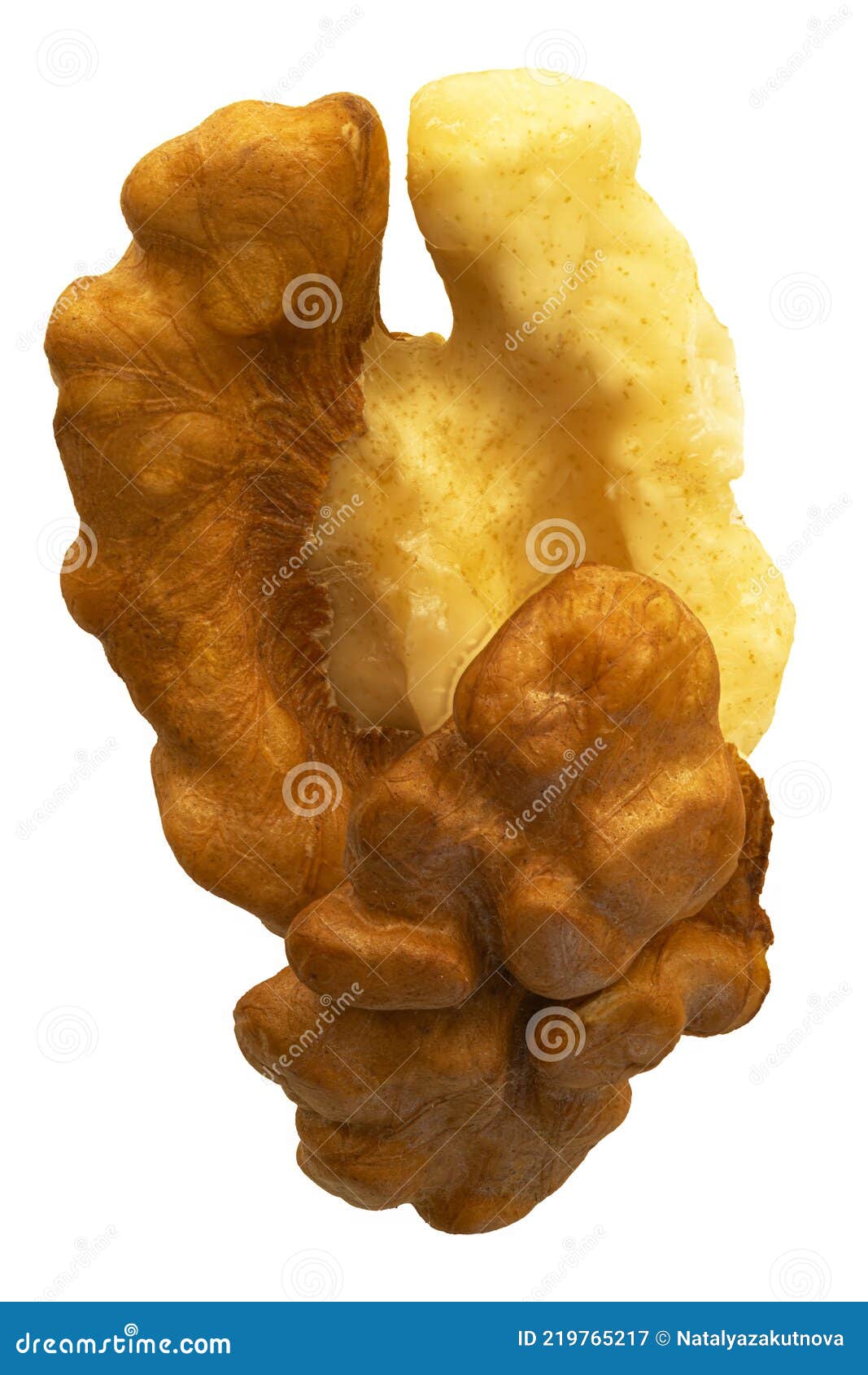 Walnut, Half Isolate, Nut, Isolated on White Background, Clipping Path ...