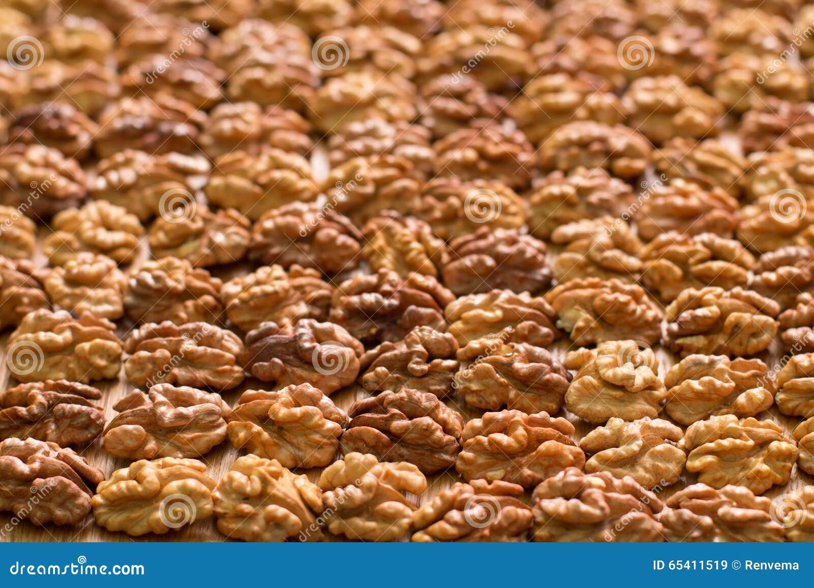 Walnut halves stock image. Image of delicious, nutrition - 65411519