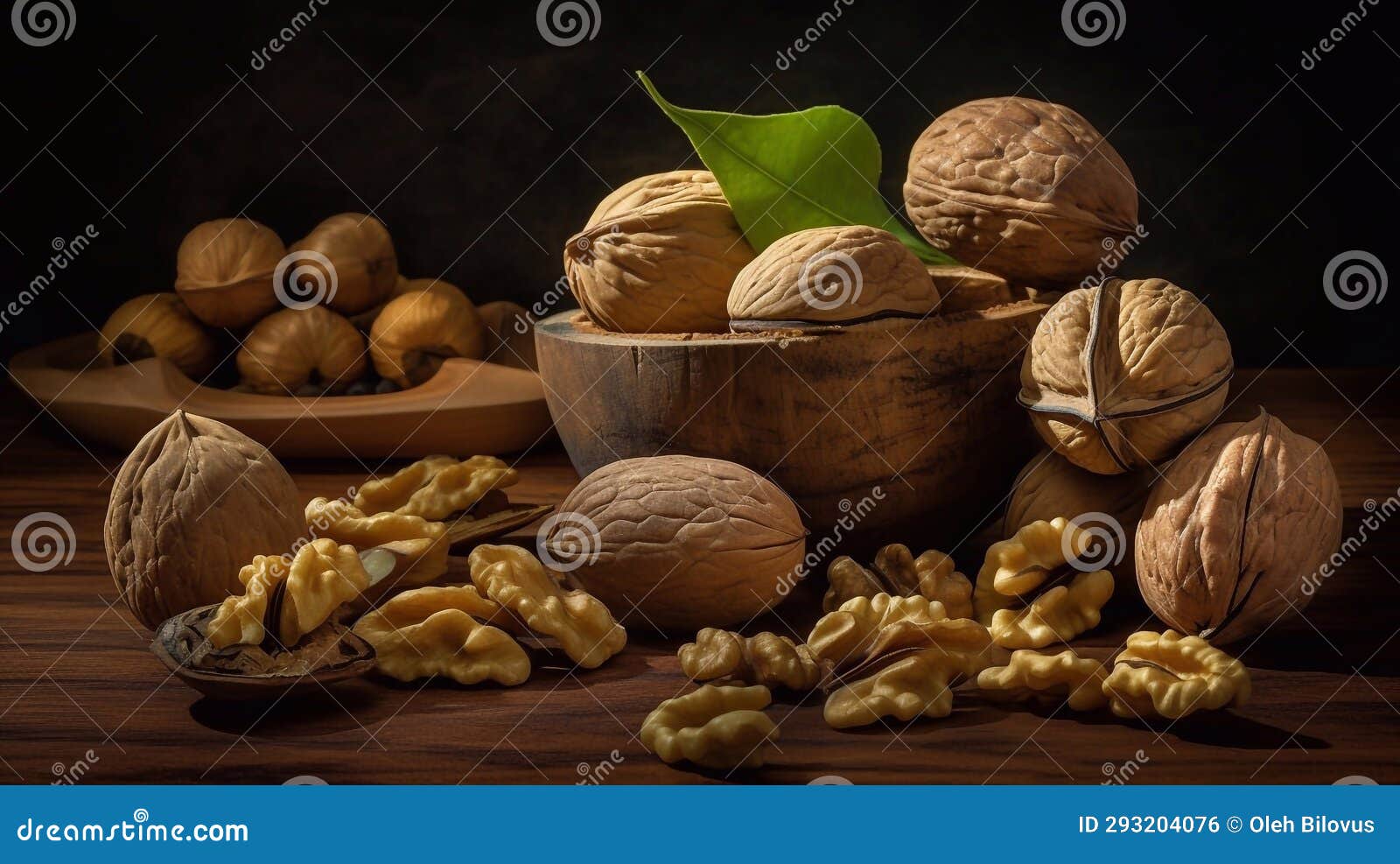Walnut harvest stock photo. Image of hazelnut, seed - 293204076