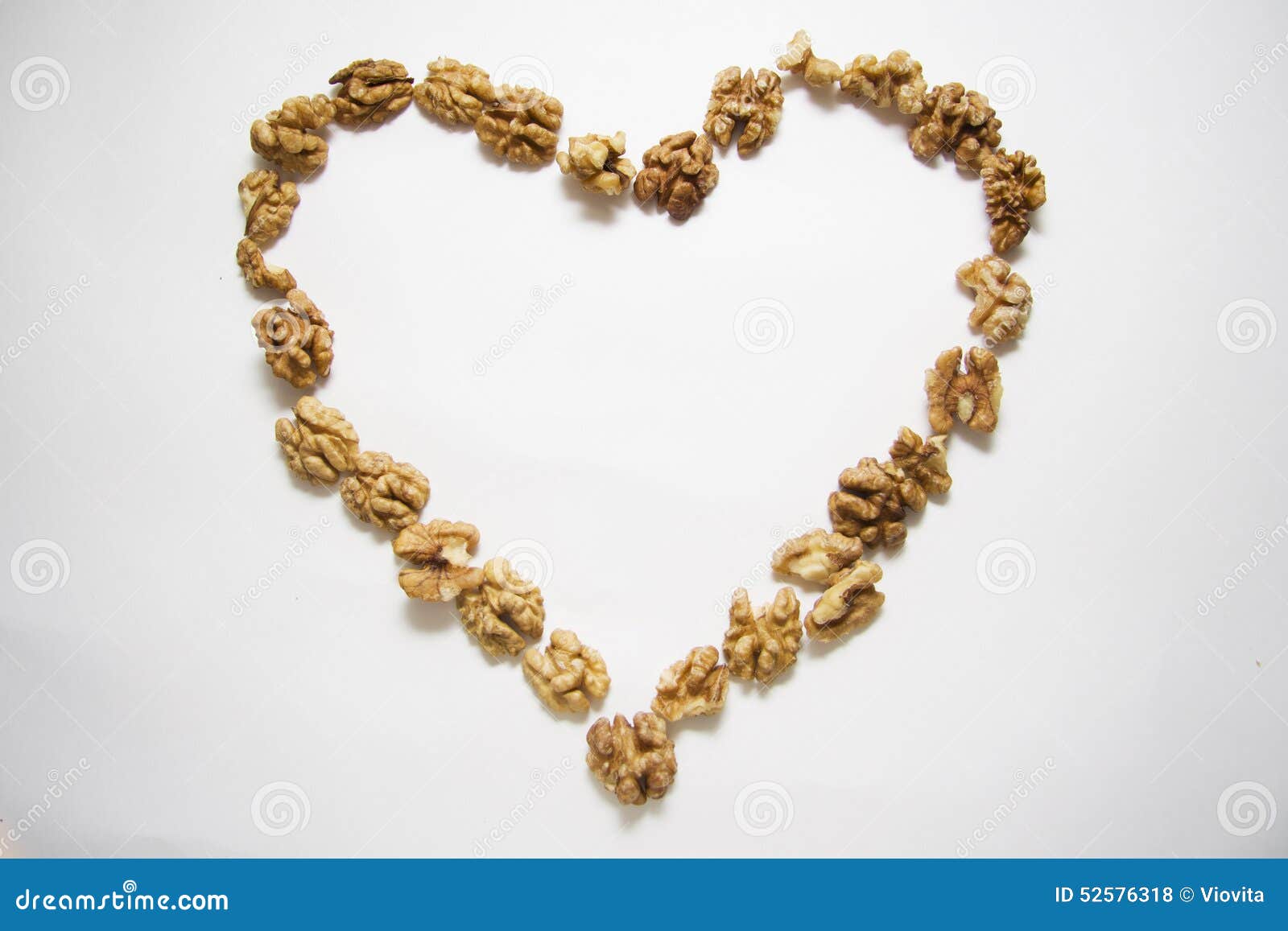 Walnut heart stock photo. Image of food, green, heart - 52576318