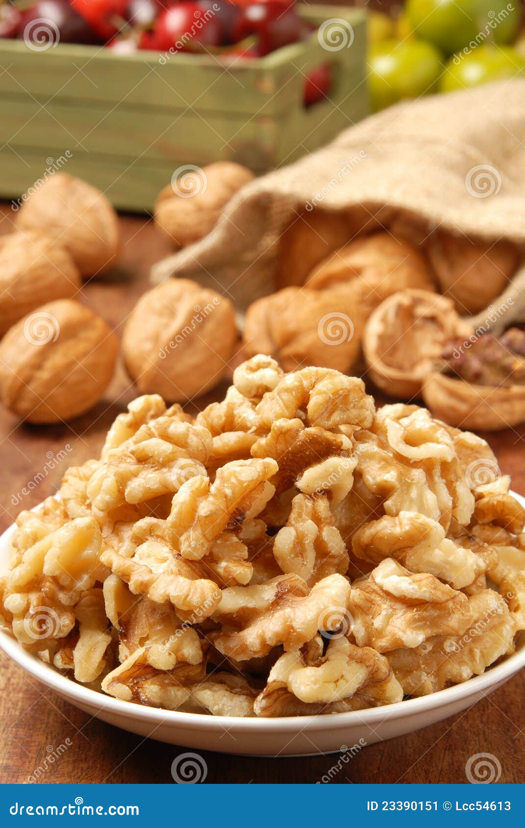 Walnut kernel stock image. Image of delicious, cuisine - 23390151