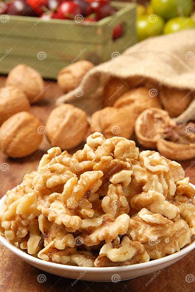 Walnut kernel stock image. Image of delicious, cuisine - 23390151