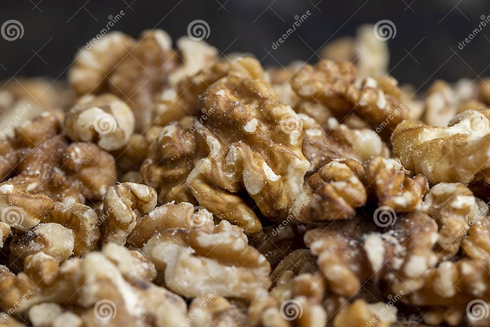 Walnut Kernel on the Kitchen Table during Cooking Stock Image - Image ...