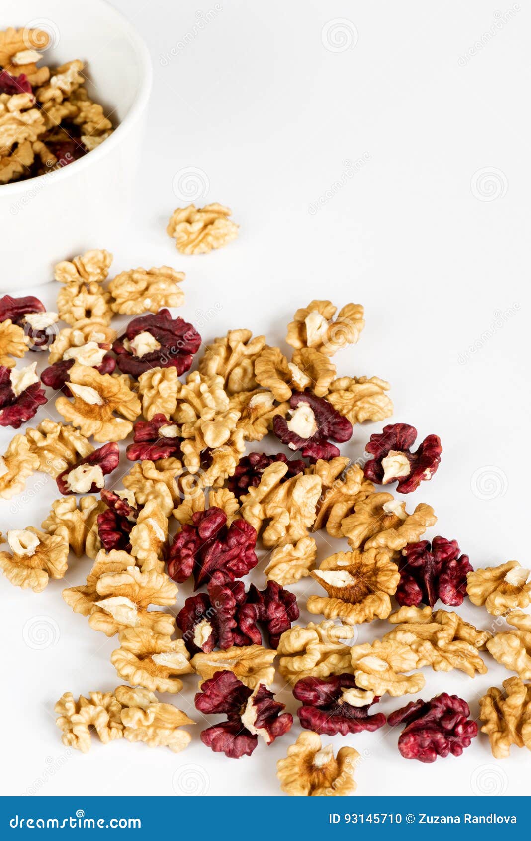 Walnut kernels, halves stock photo. Image of background - 93145710
