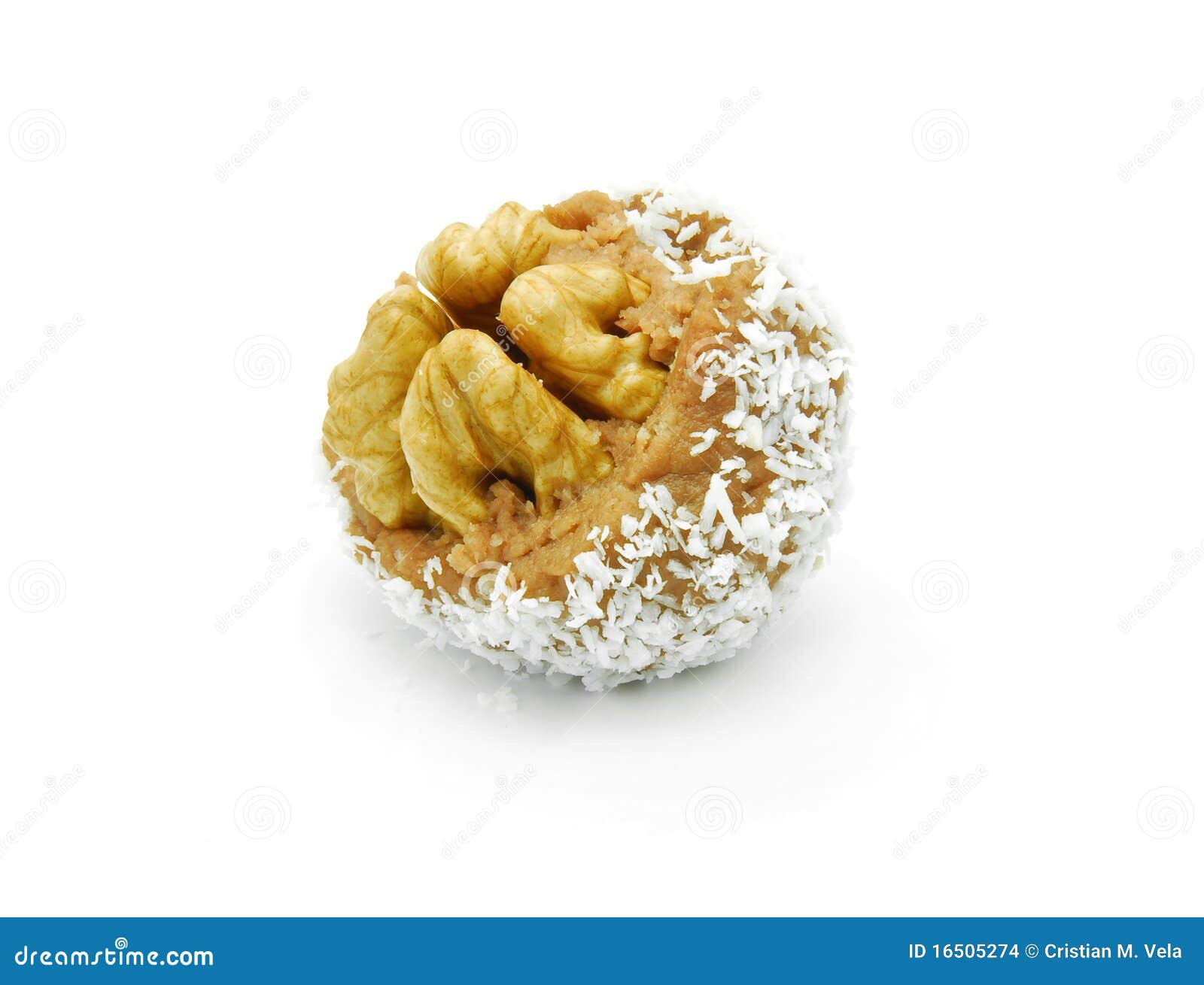 Walnut seed praline stock photo. Image of single, candy - 16505274