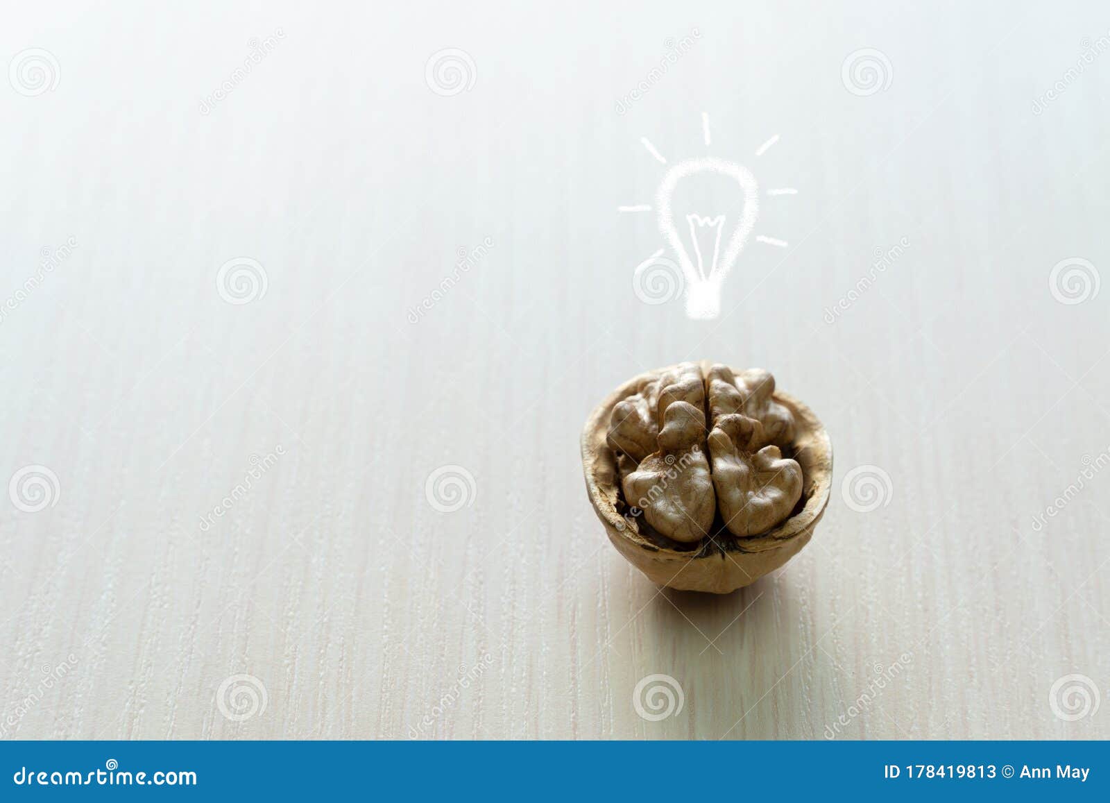 Walnut in the Shell is Like a Brain Stock Image - Image of healthy ...
