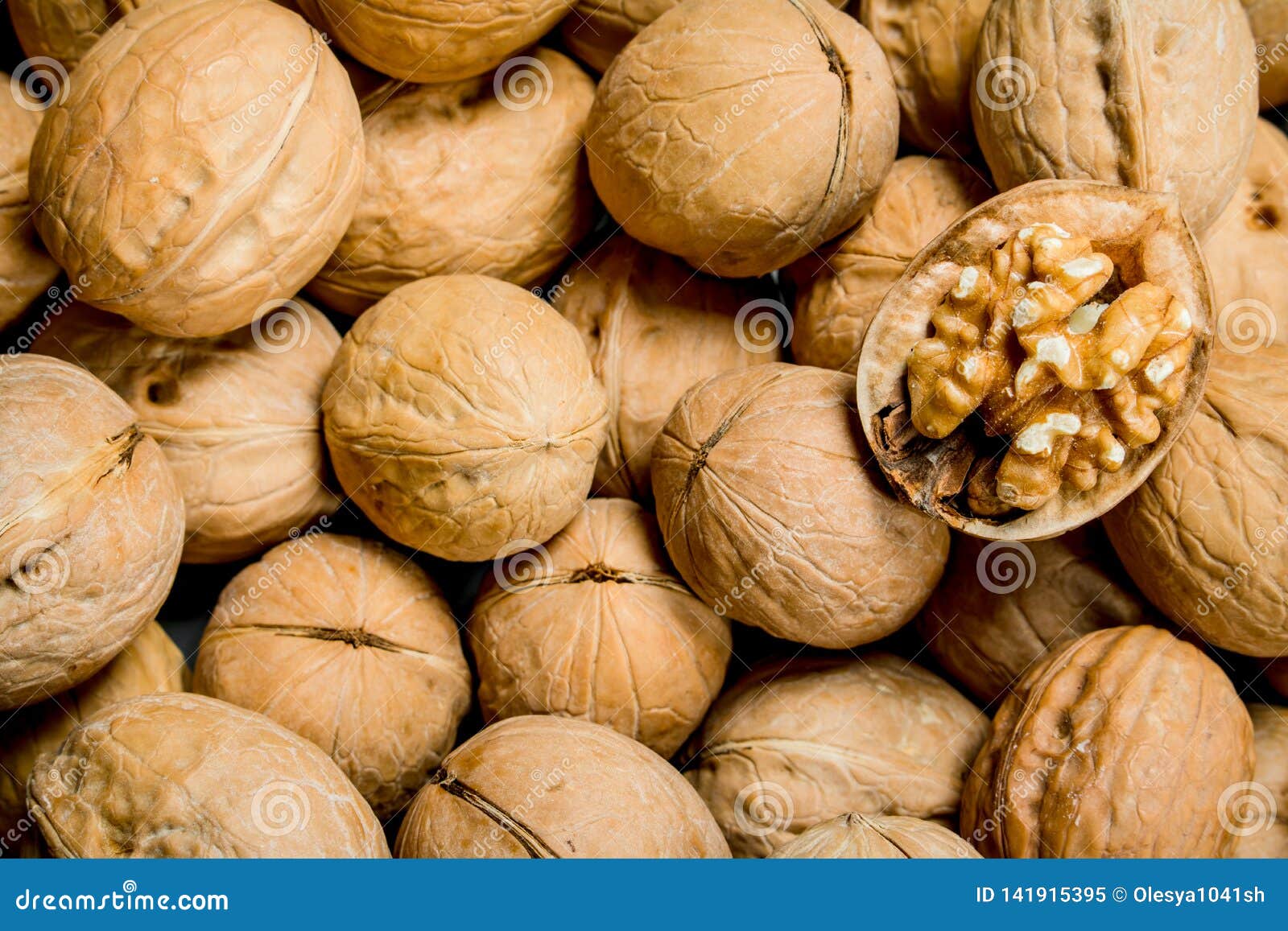 Walnut in shell texture stock image. Image of diet, kernel - 141915395