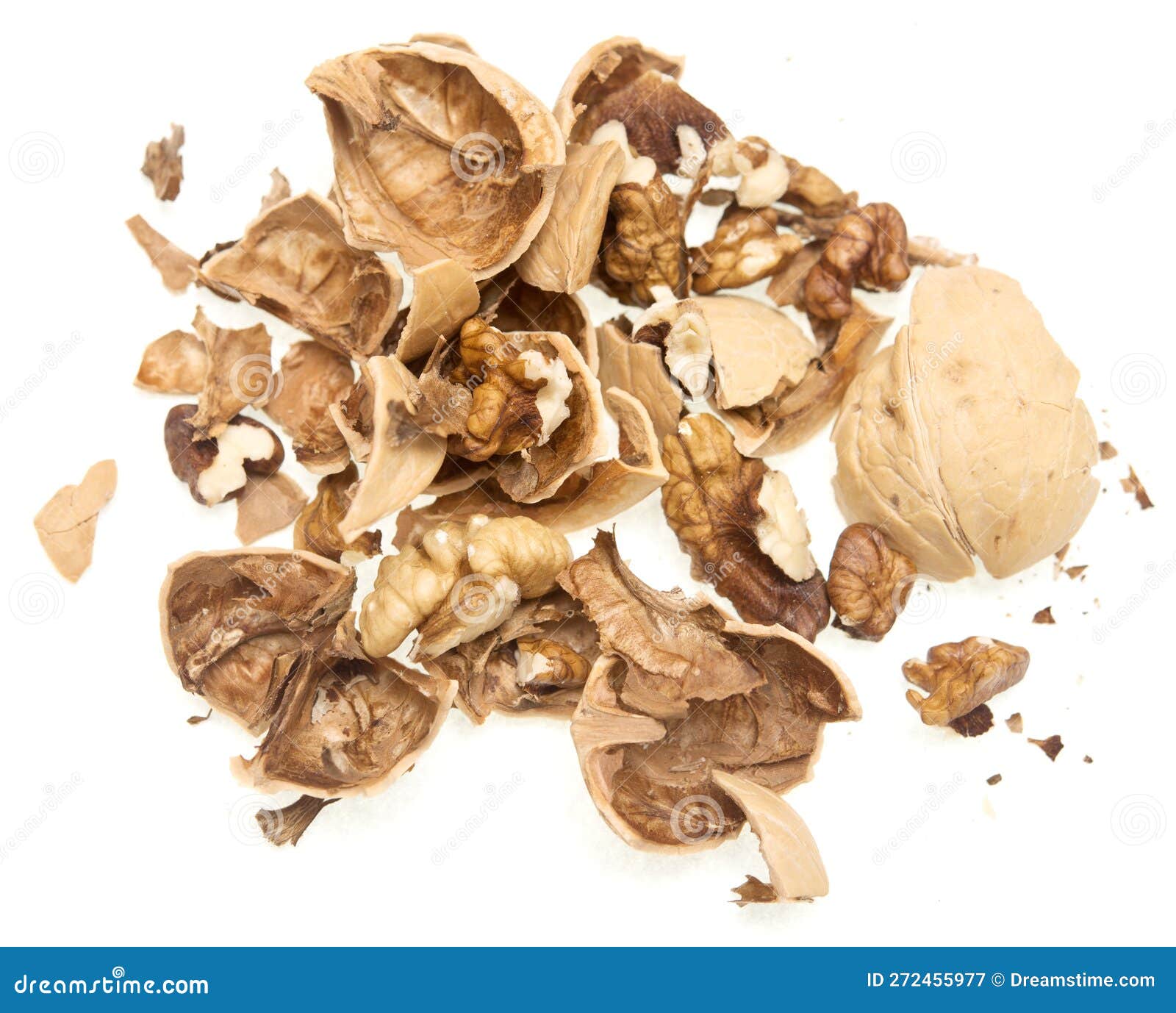 Walnut shell stock image. Image of healthful, crust - 272455977