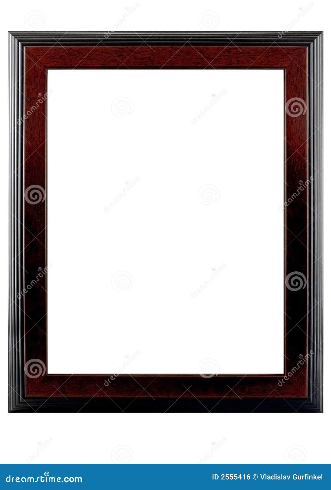 Walnut Solid Wood Photo Frame Stock Photo - Image of stained, vertical ...