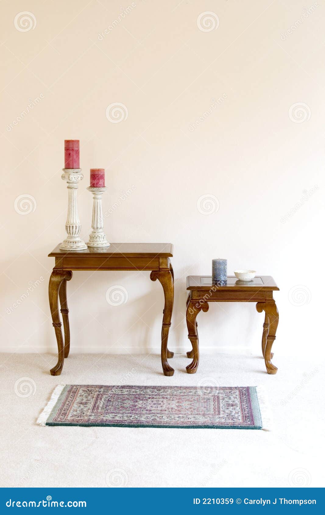 Walnut stack tables stock image. Image of furniture, indoors - 2210359