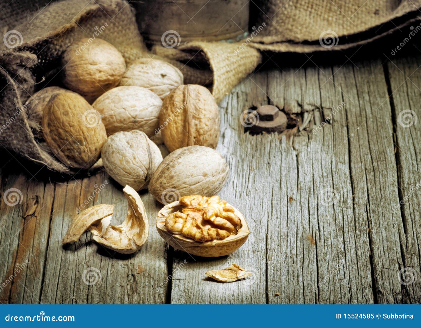 Walnuts stock image. Image of decor, copy, cracked, diet - 15524585