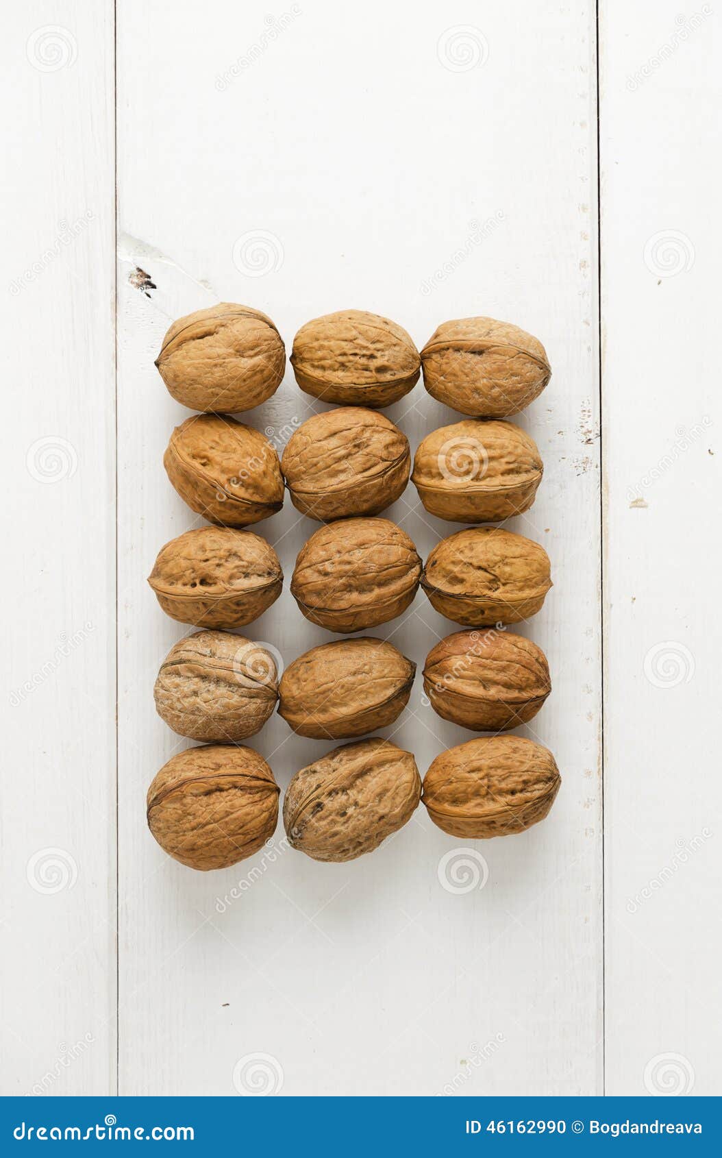 Walnuts Arranged in Rectangle Shape Stock Photo - Image of symmetrical ...