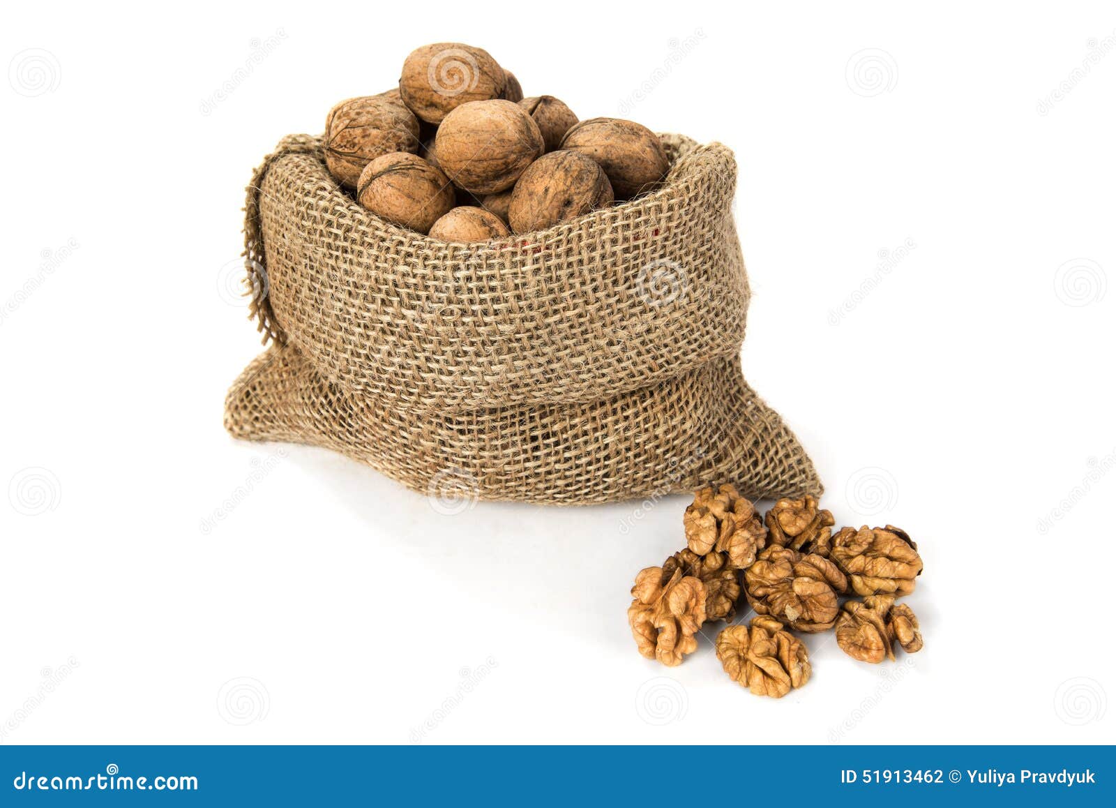 Walnuts in a bag stock photo. Image of healthy, walnut - 51913462