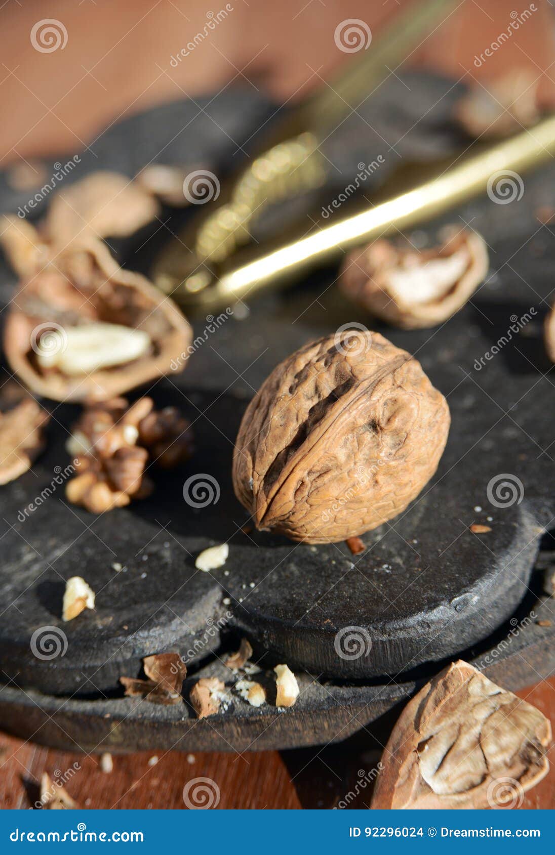 Walnuts in Beautiful Morning Light Stock Photo - Image of nutcracker ...