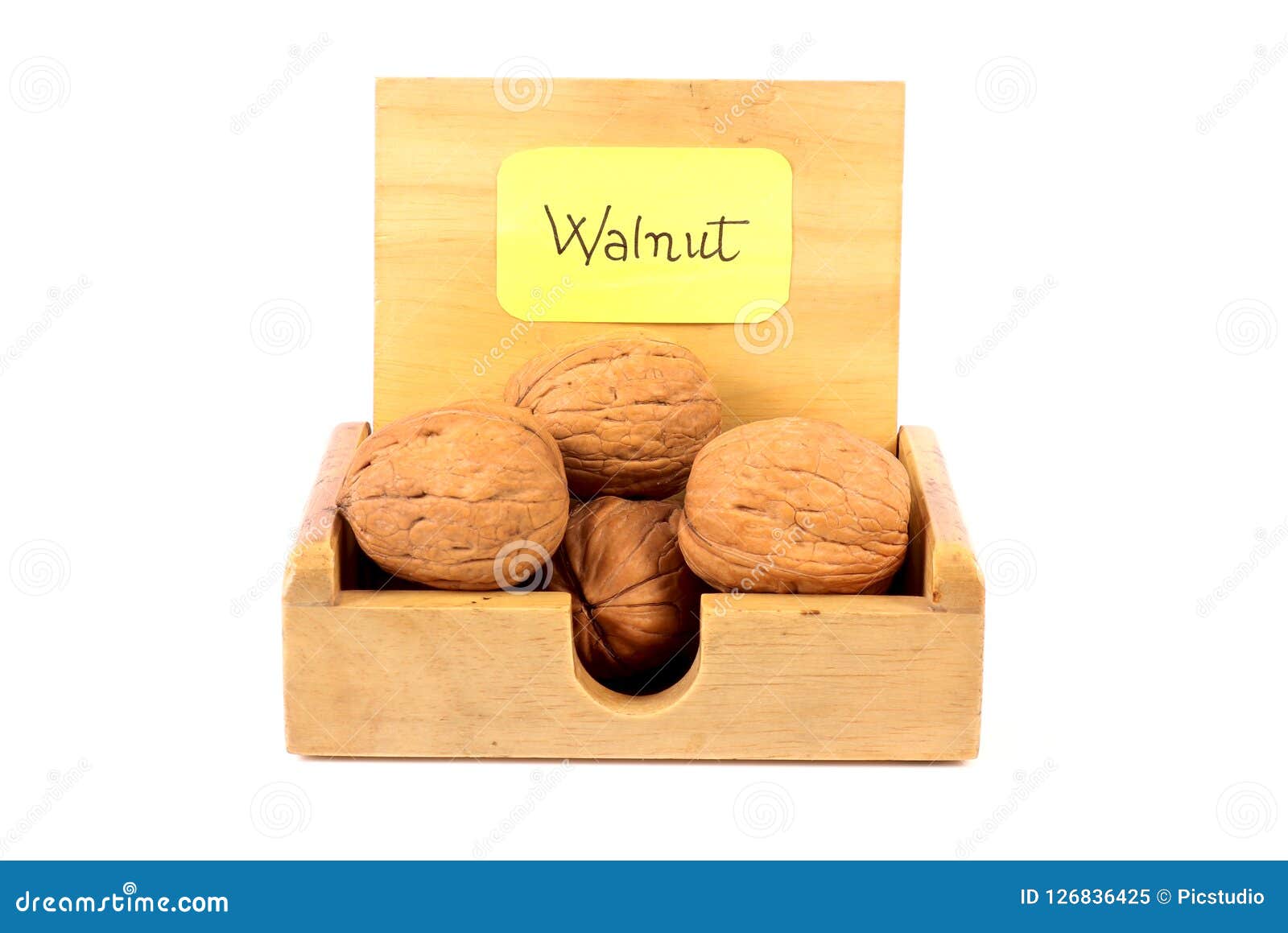 Walnuts stock image. Image of shell, wooden, hard, nuts - 126836425