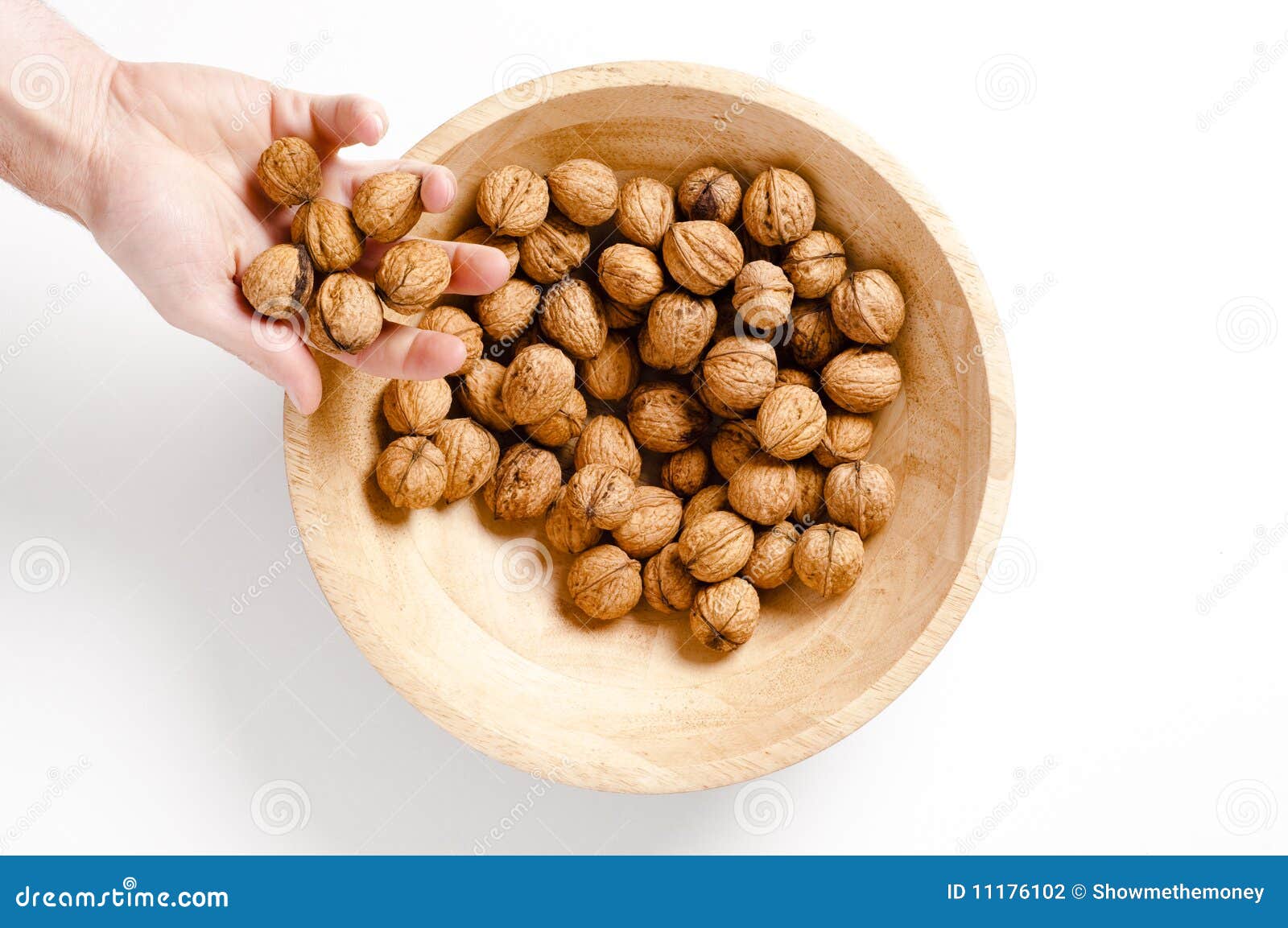 Walnuts in bowl stock photo. Image of isolated, horizontal - 11176102