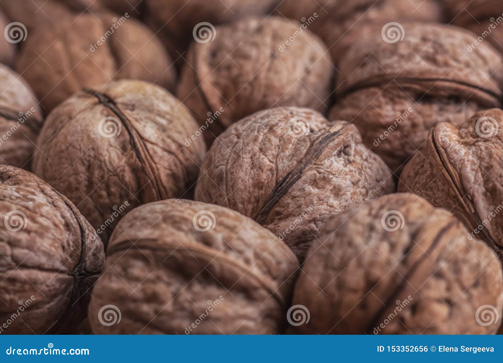 Walnut Close Up Textured Background Stock Photo - Image of health ...