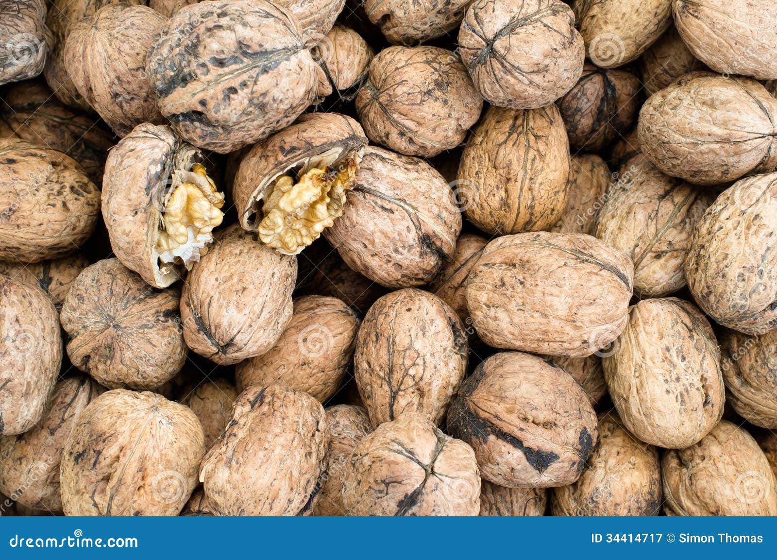 Walnuts stock image. Image of selection, kernel, brown - 34414717