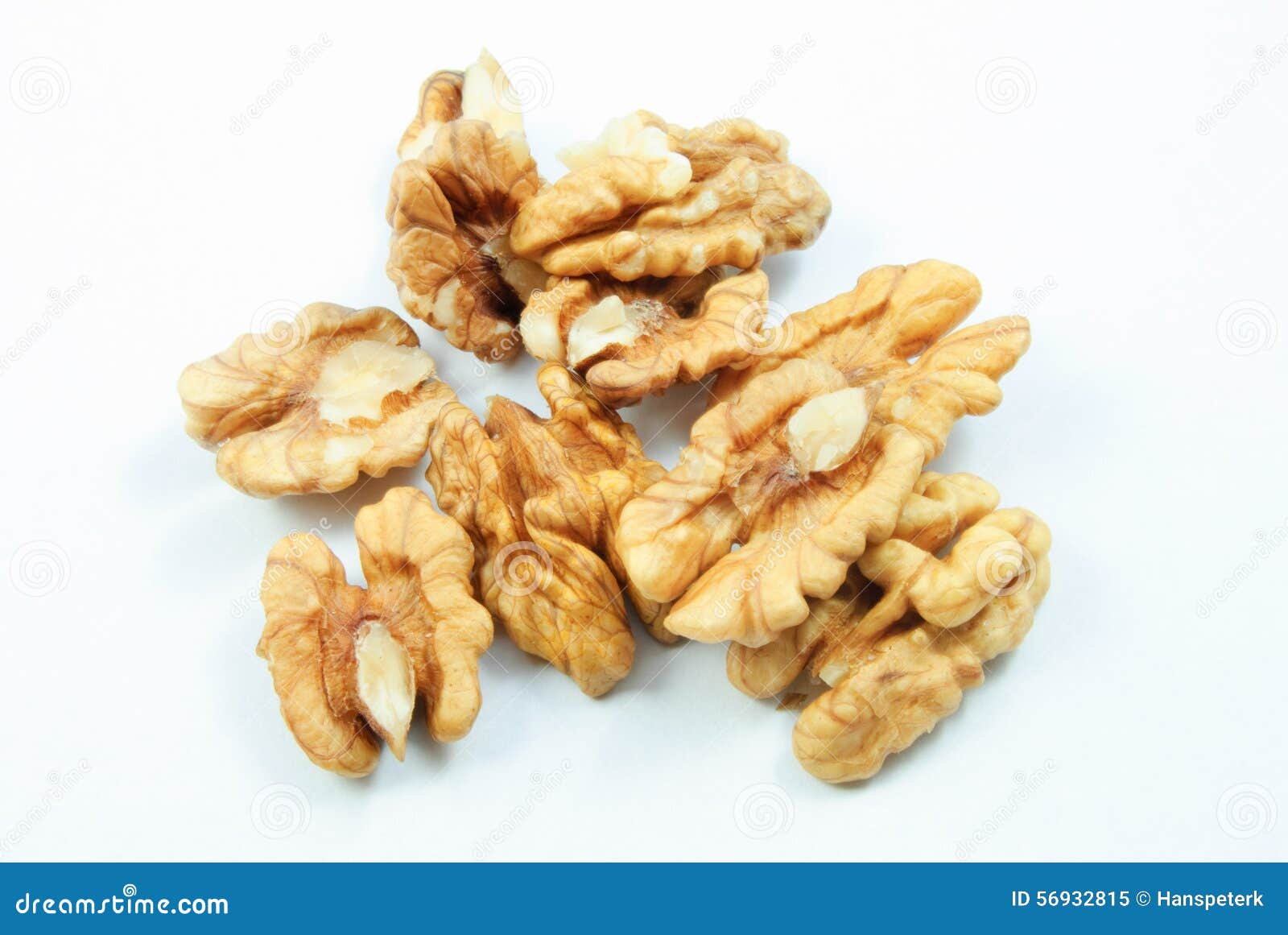 Walnuts - nine parts stock image. Image of nine, regia - 56932815