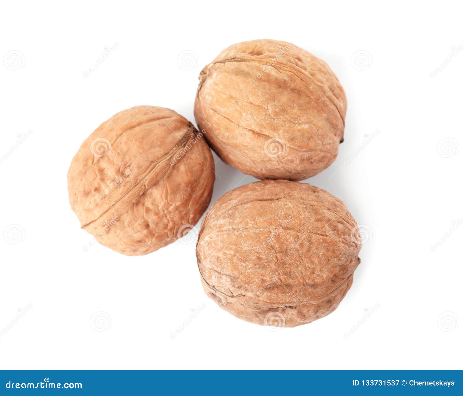 Walnuts in Shell on White Background Stock Image - Image of nutrition ...