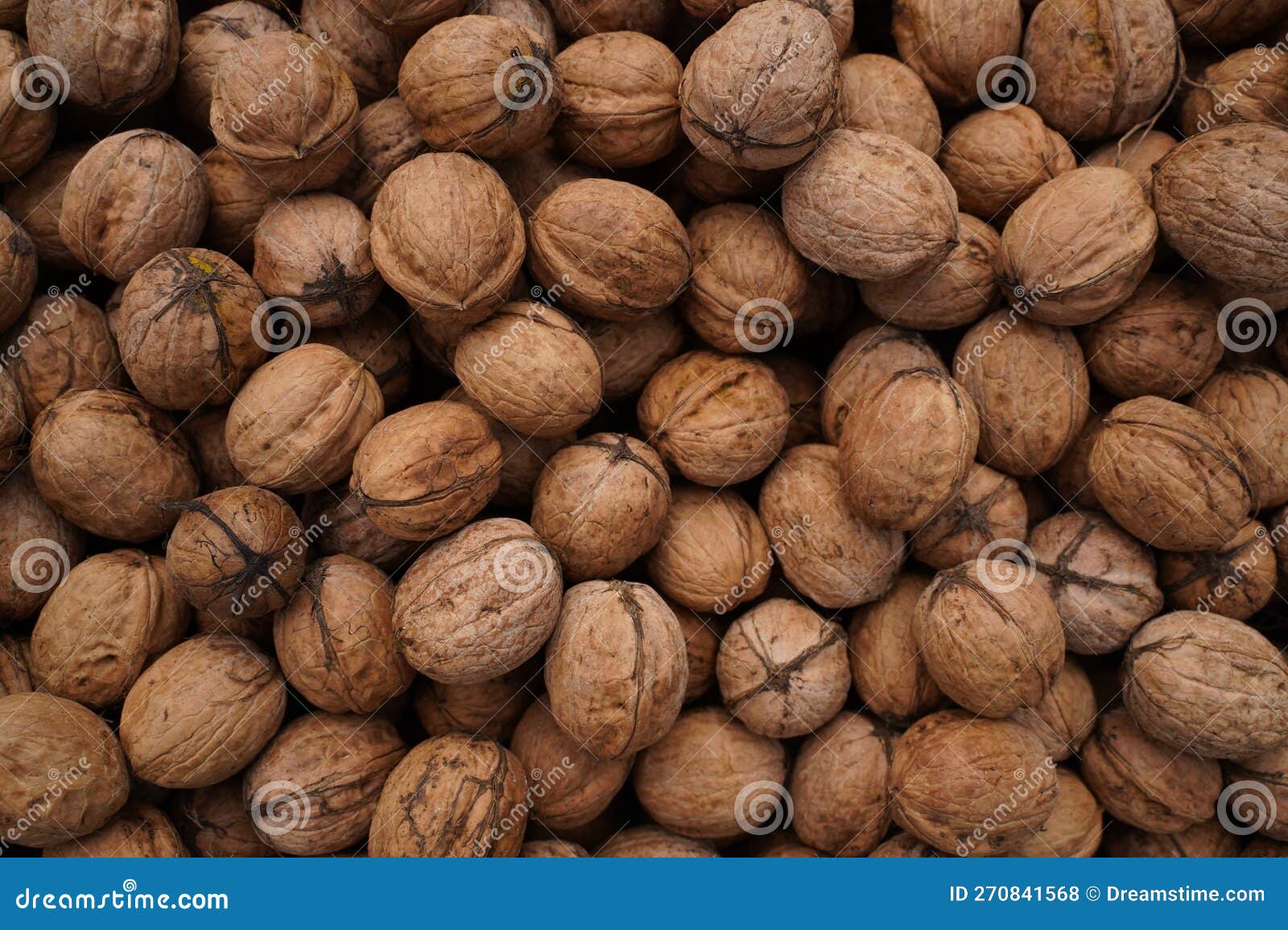 Walnuts with Shells. Background of Fresh Walnuts Stock Photo - Image of ...