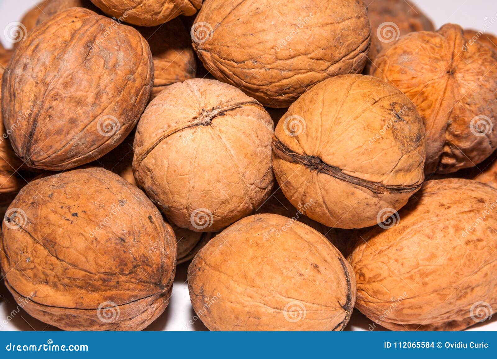 Walnuts in shells stock photo. Image of nutrition, lumber - 112065584