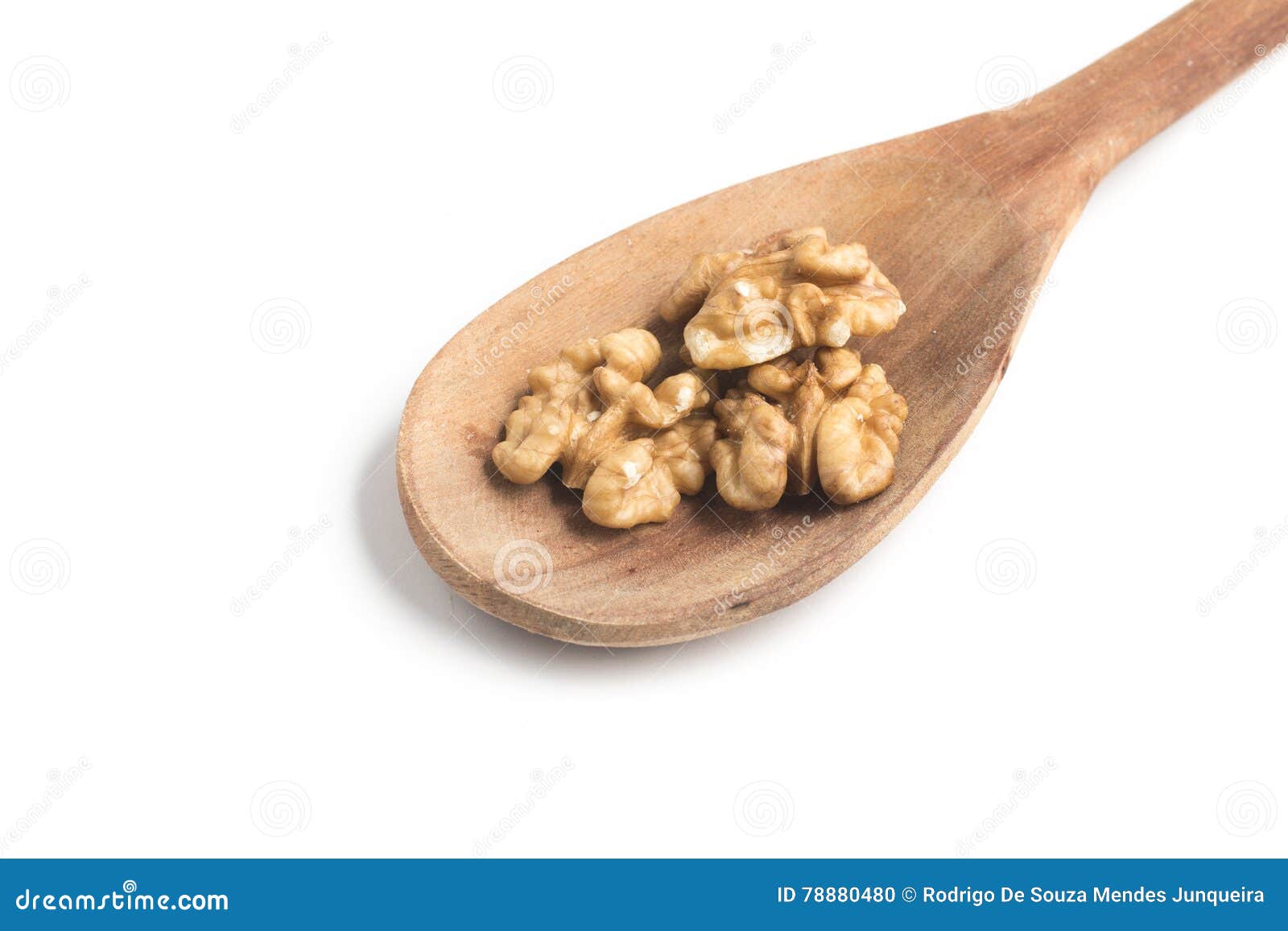 Walnuts into a spoon stock photo. Image of nuts, brown - 78880480