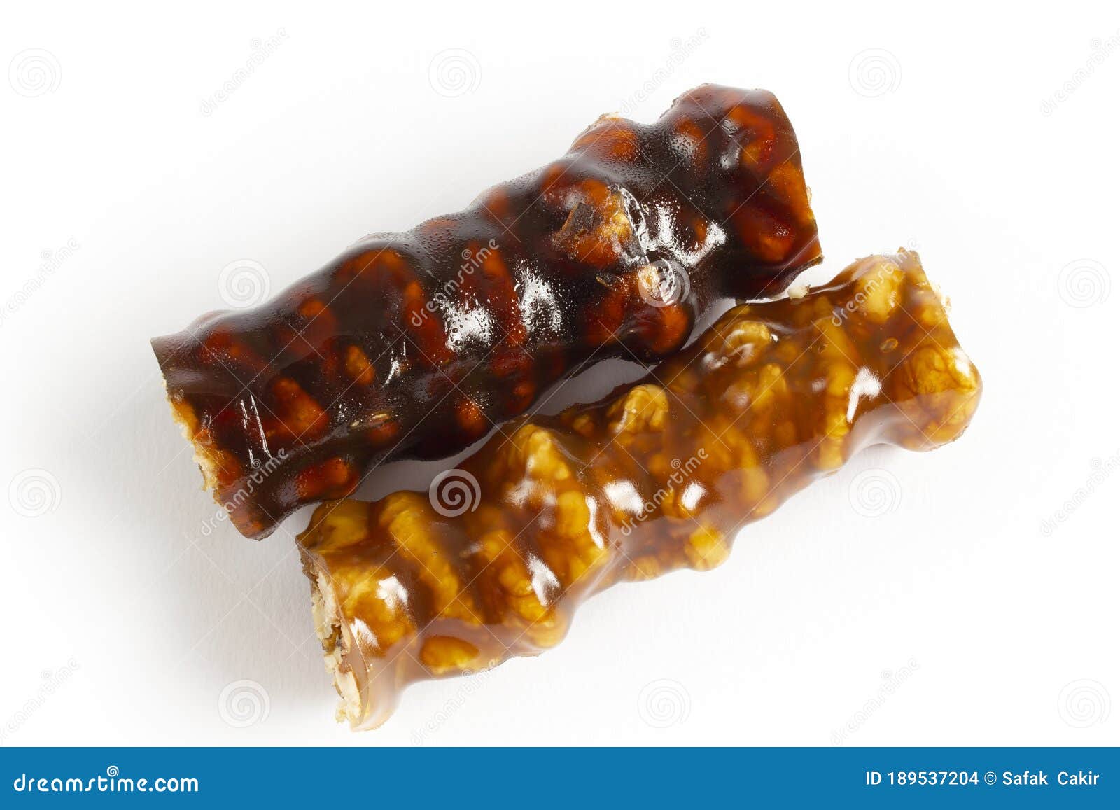 Walnuts on a String Dipped in Starch Grape Molasses. Stock Photo ...
